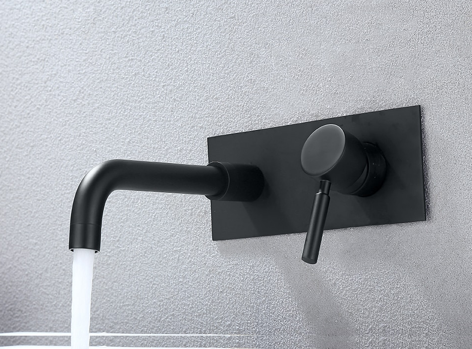 Wall-Mount Single with Plate Bathroom Faucet – Taapegypt