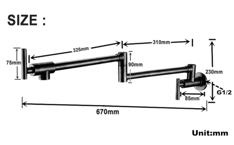 Wall mounted pot filler – Taapegypt